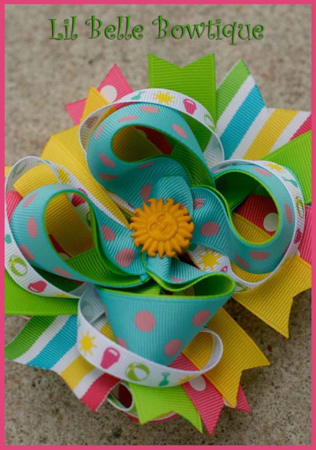 Lil Belle Bowtique- Boutique Girls Hair Bows and Accessories: Sunny ...
