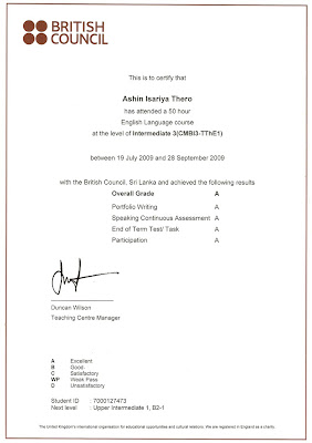 Studying at the British Council School ~ Karuna Taimao