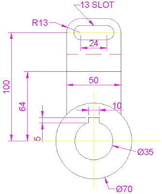 Draft: OFFSET CRANK - ORTHOGONAL VIEWS