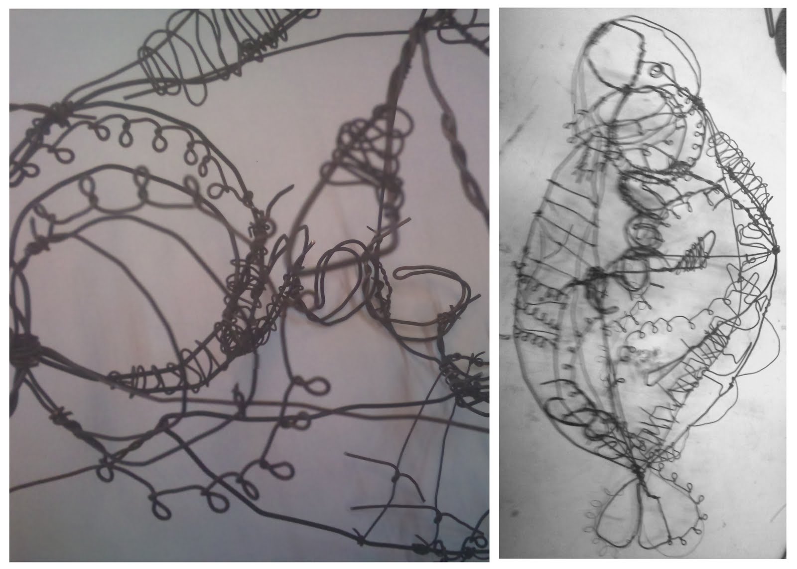 Juicie Lucie Creations: DBB 3D Wire Fish Drawing