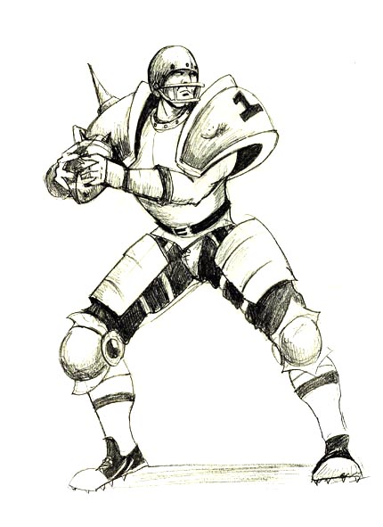 The Art of Fantasy Football: Fantasy Football Player Portraits: Human Team