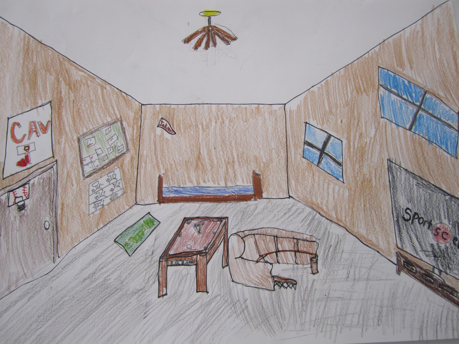 Think Create Art: Finished Dream Rooms- 7th Grade