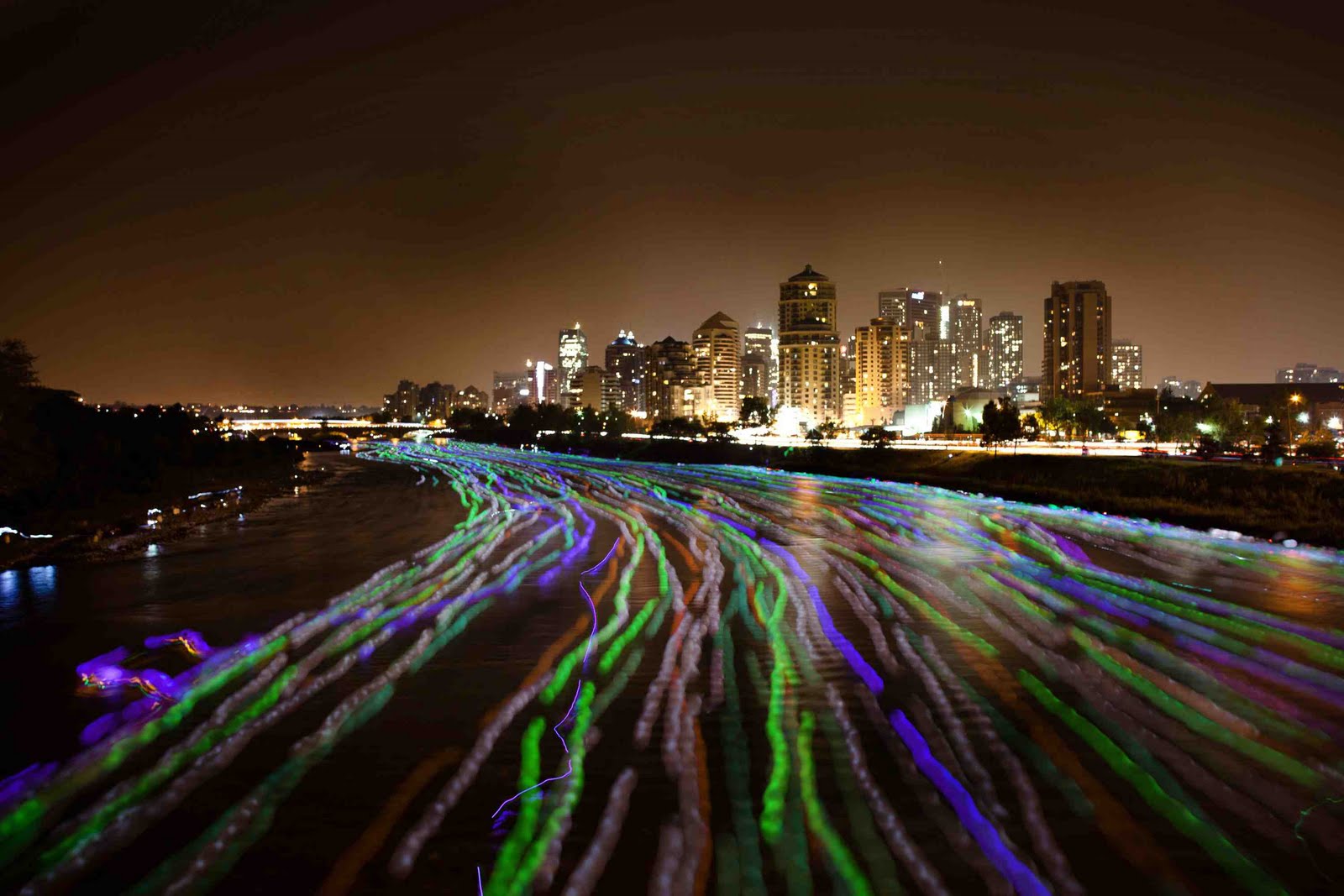 Sources & River of light: Installation details