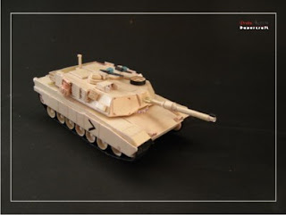 Papercraft and Papermodel: M1A1 Abrams Papercraft (Desert Camo)