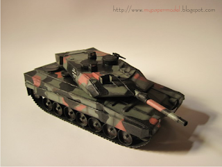 Papercraft and Papermodel: Leopard 2A6 Military Papercraft
