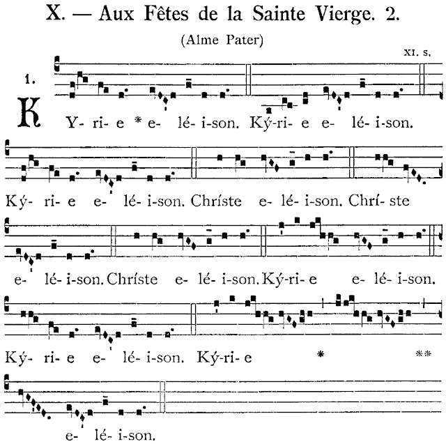 SALVE O GREGORIANO: KYRIALE X E XI