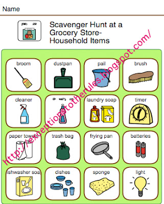 Exceptions to the Rules: Boardmaker Grocery Scavenger Hunt