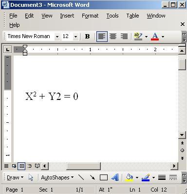 EveryDay Solutions: Microsoft Word SuperScript & Subscript