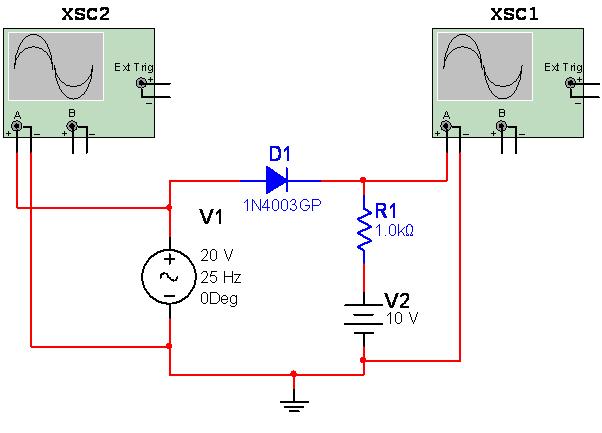 Elektronik Mühendisliği: Series Negative Limiter with Positive Bias