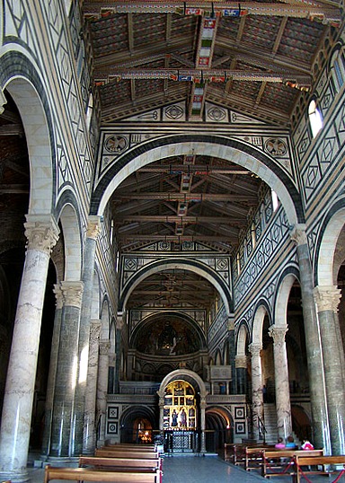 arch: St. Miniato al Monte, Florence, Italy, (1018 CE), Romanesque