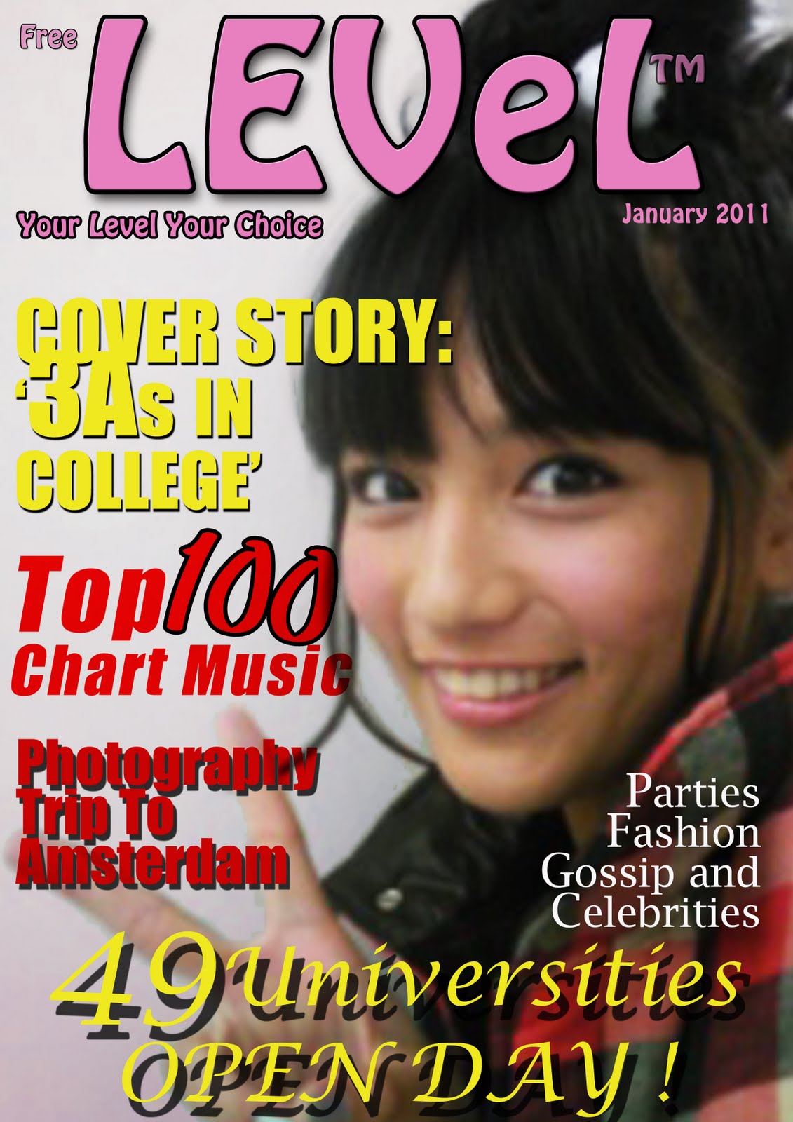 Diana's AS Media Blog: College Magazine Cover