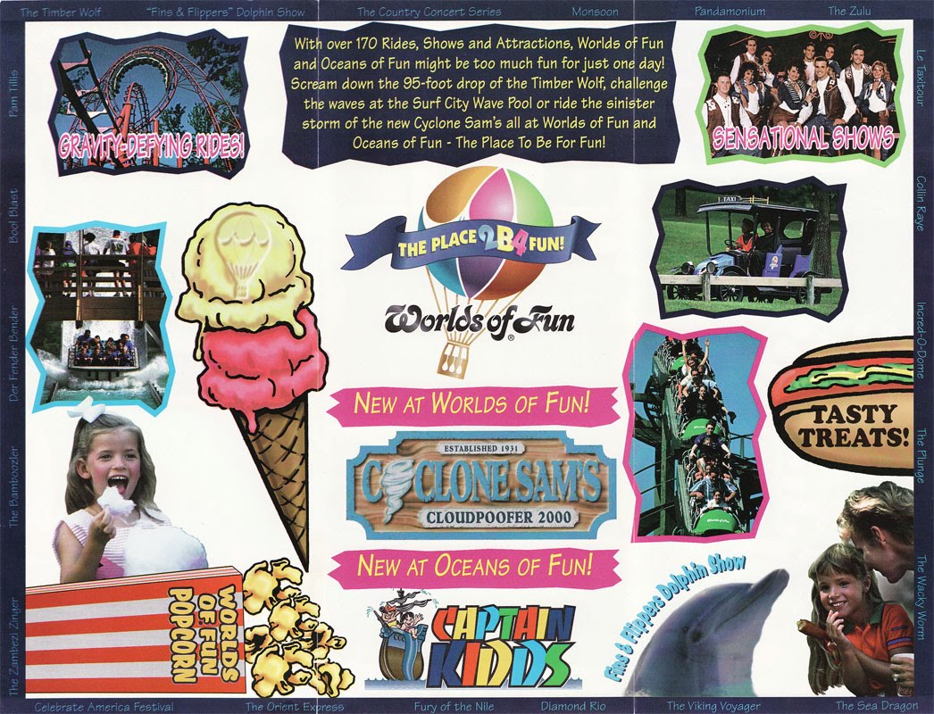 NewsPlusNotes: Sabrina's Brochure Spotlight: Worlds of Fun 1995