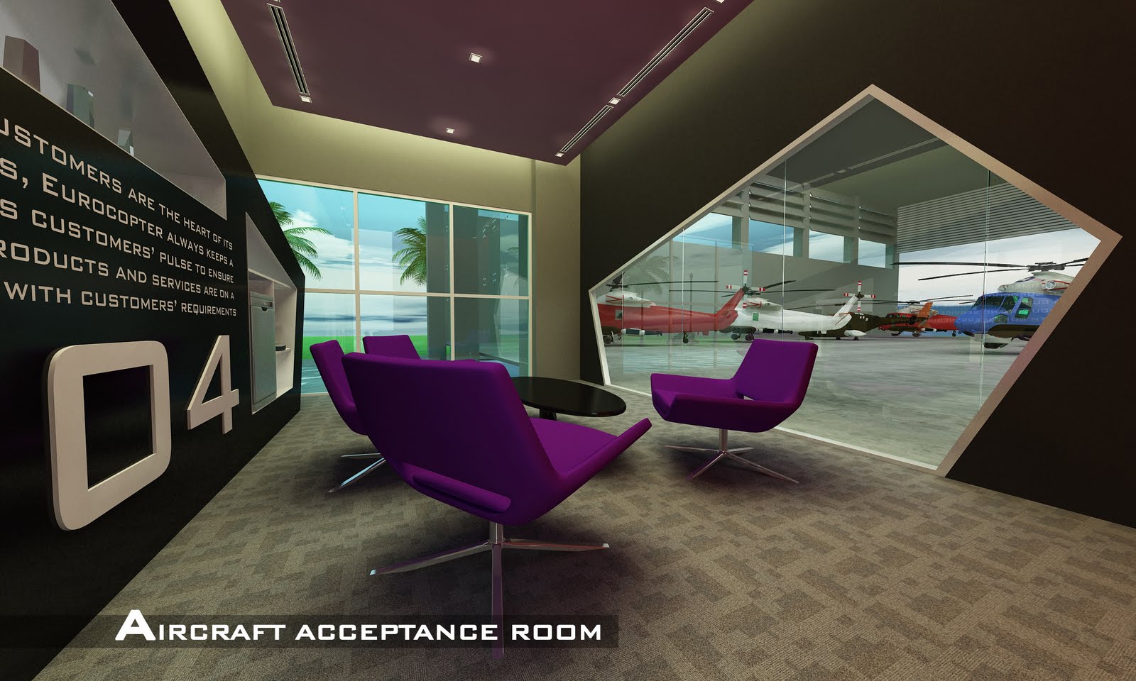FREELANCE 3D VISUALISER: AIRCRAFT OFFICE 01