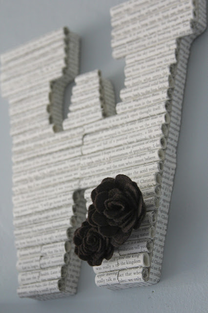 Green Submarine: DIY: book letters