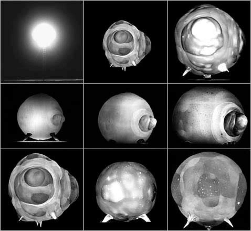 Pictures of the First few milliseconds of an atomic bomb explosion ...
