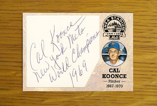 The Amazing Shea Stadium Autograph Project: #105) CAL KOONCE