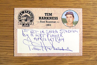 The Amazing Shea Stadium Autograph Project: #1) TIM HARKNESS