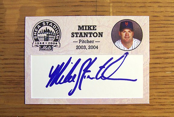 The Amazing Shea Stadium Autograph Project: #652) MIKE STANTON