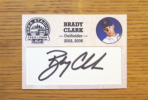 The Amazing Shea Stadium Autograph Project: #644) BRADY CLARK