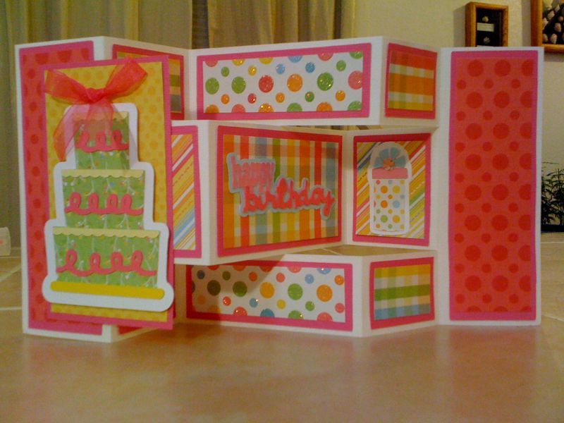 The Crafty Kitten: Tri-Shutter Birthday Card