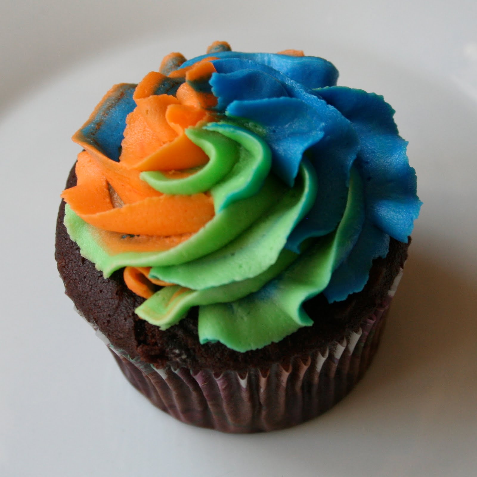 The Cupcake Cuppy: Tri-Color Cupcake Icing - How To