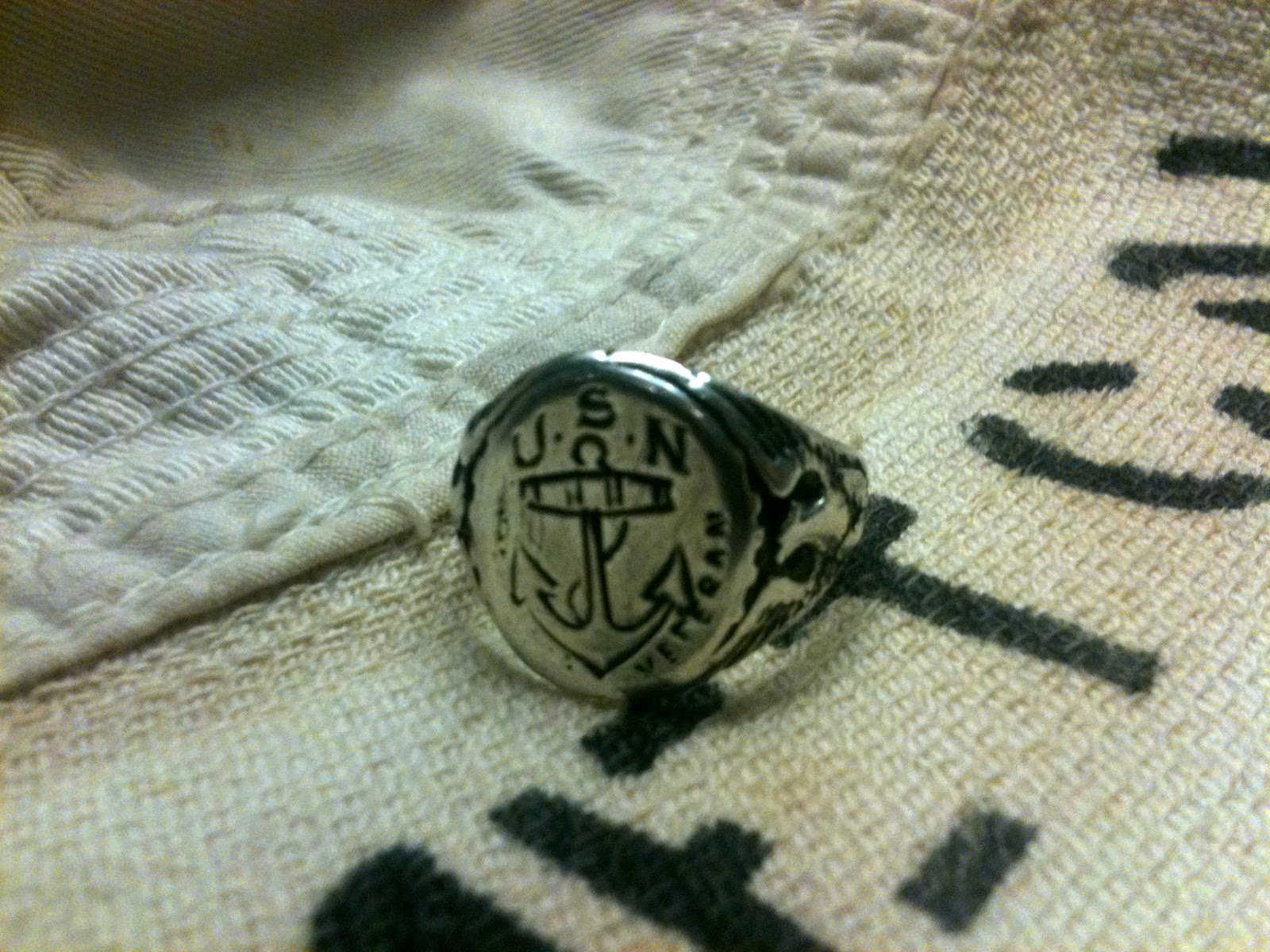 SANFORIZED: WWII U.S.N VETERAN RING