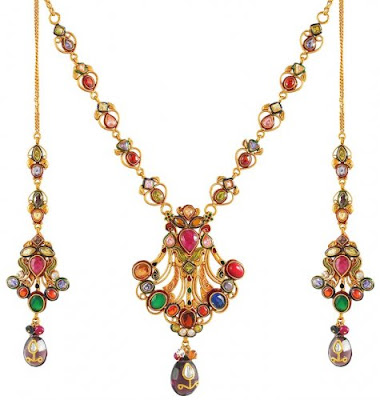 Win Min: Gold Stone Necklaces, Variety of Gold StoneNecklace Sets ...