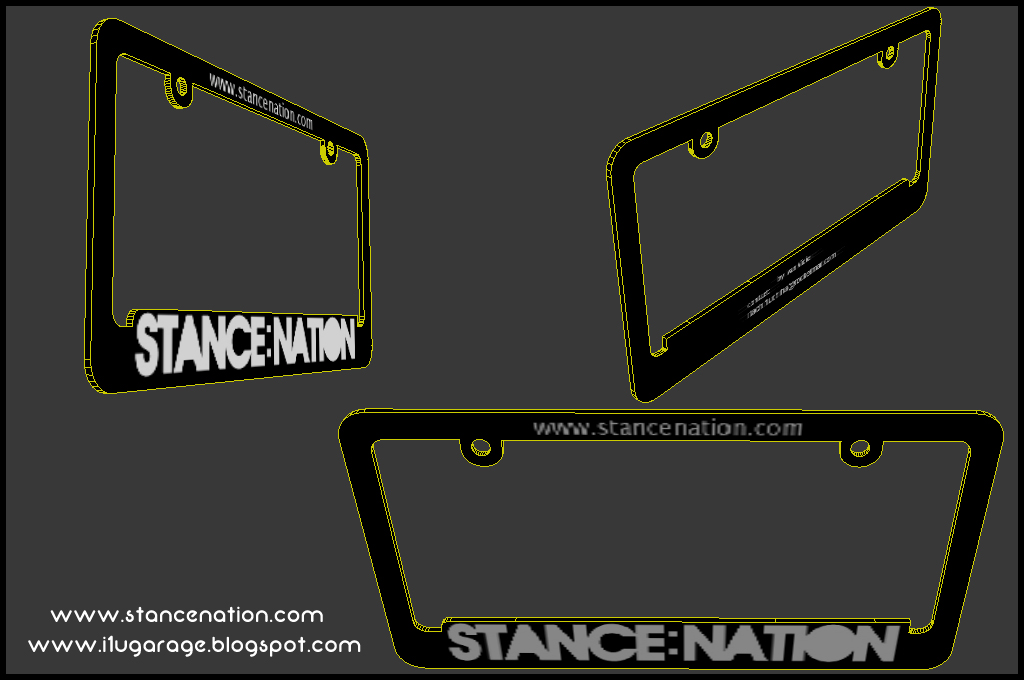 I1U Garage: Stance Nation Plate Frame