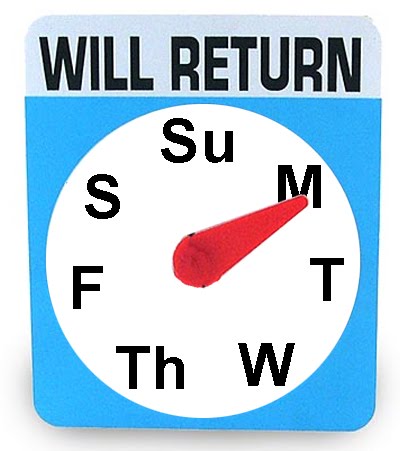 RESPECT MY MIND.: WILL RETURN SOON!