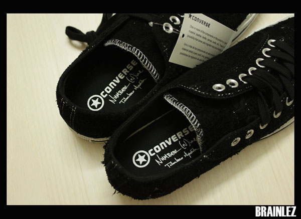 BRAINLEZ: Number Nine x Converse Black Us9 New