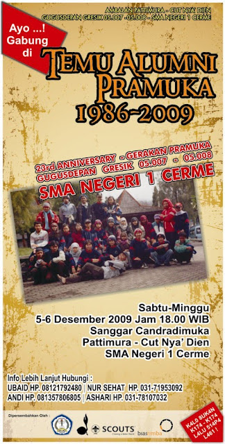 Ambalan Pattimura - Cut Nya' Dien: Temu Alumni Pramuka 1986-2009