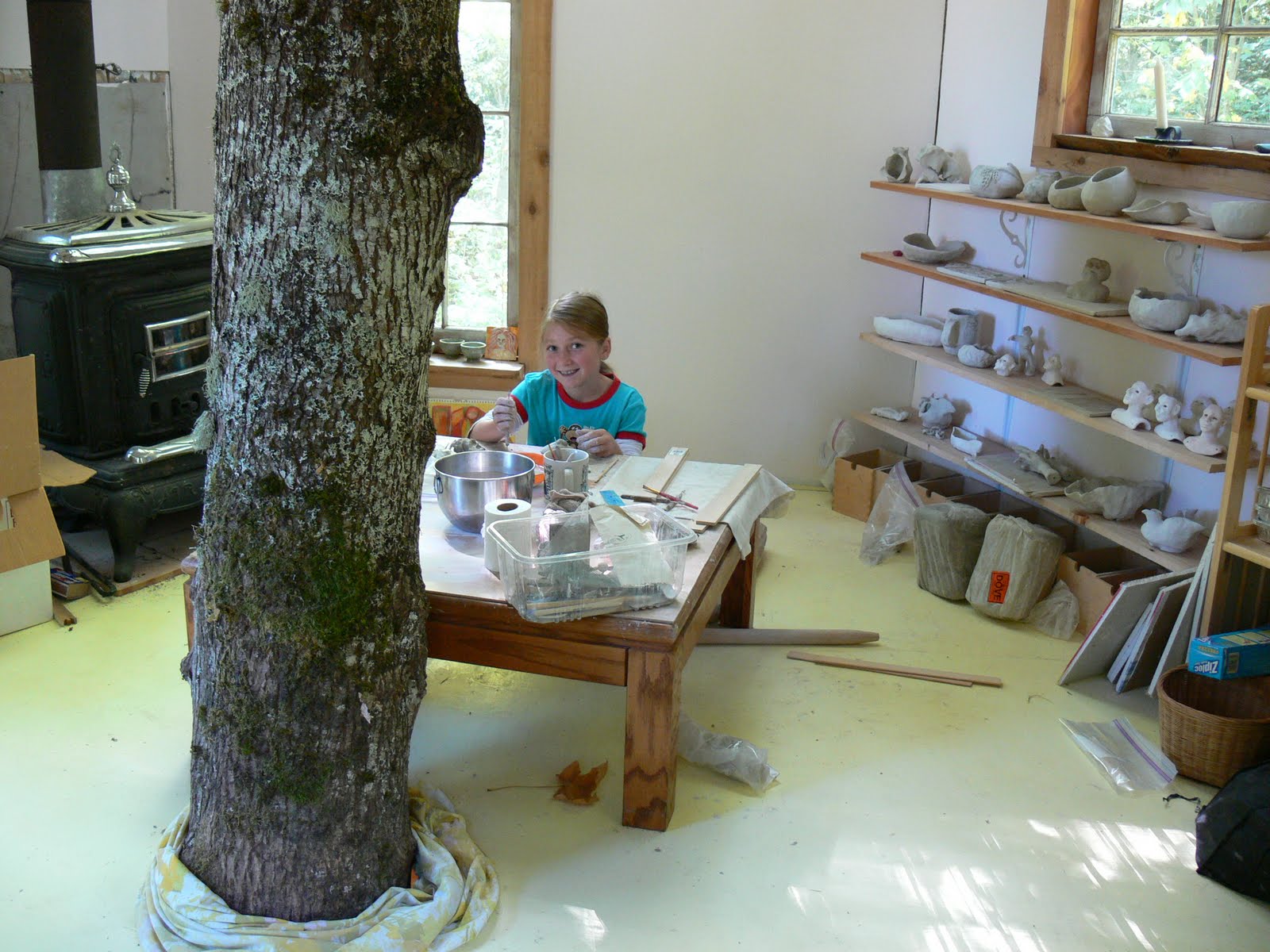 21st Century Odyssey: Tree house art studio.