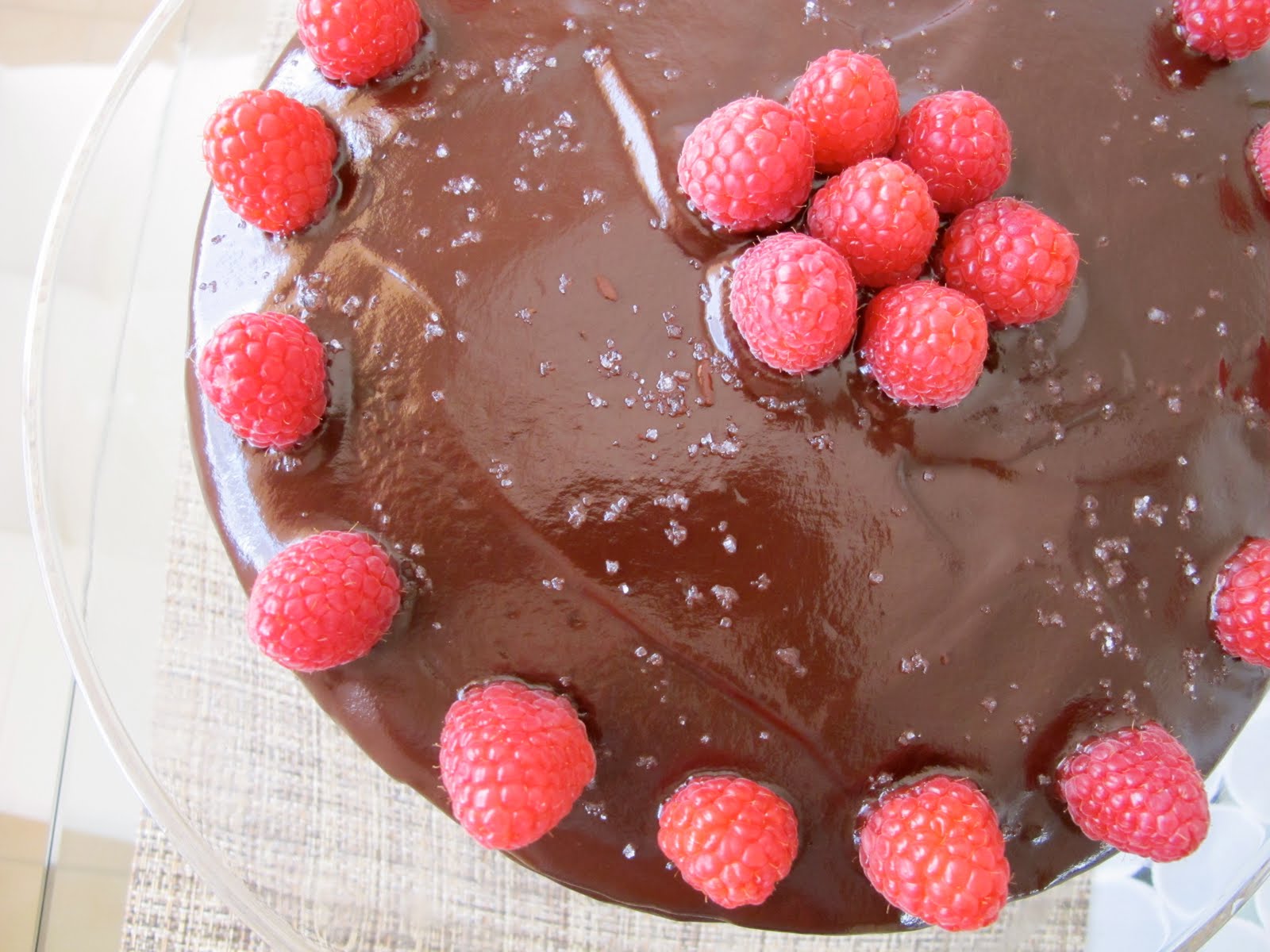 NuM NuM: Chocolate Raspberry Layer Cake with Chocolate Ganache Frosting