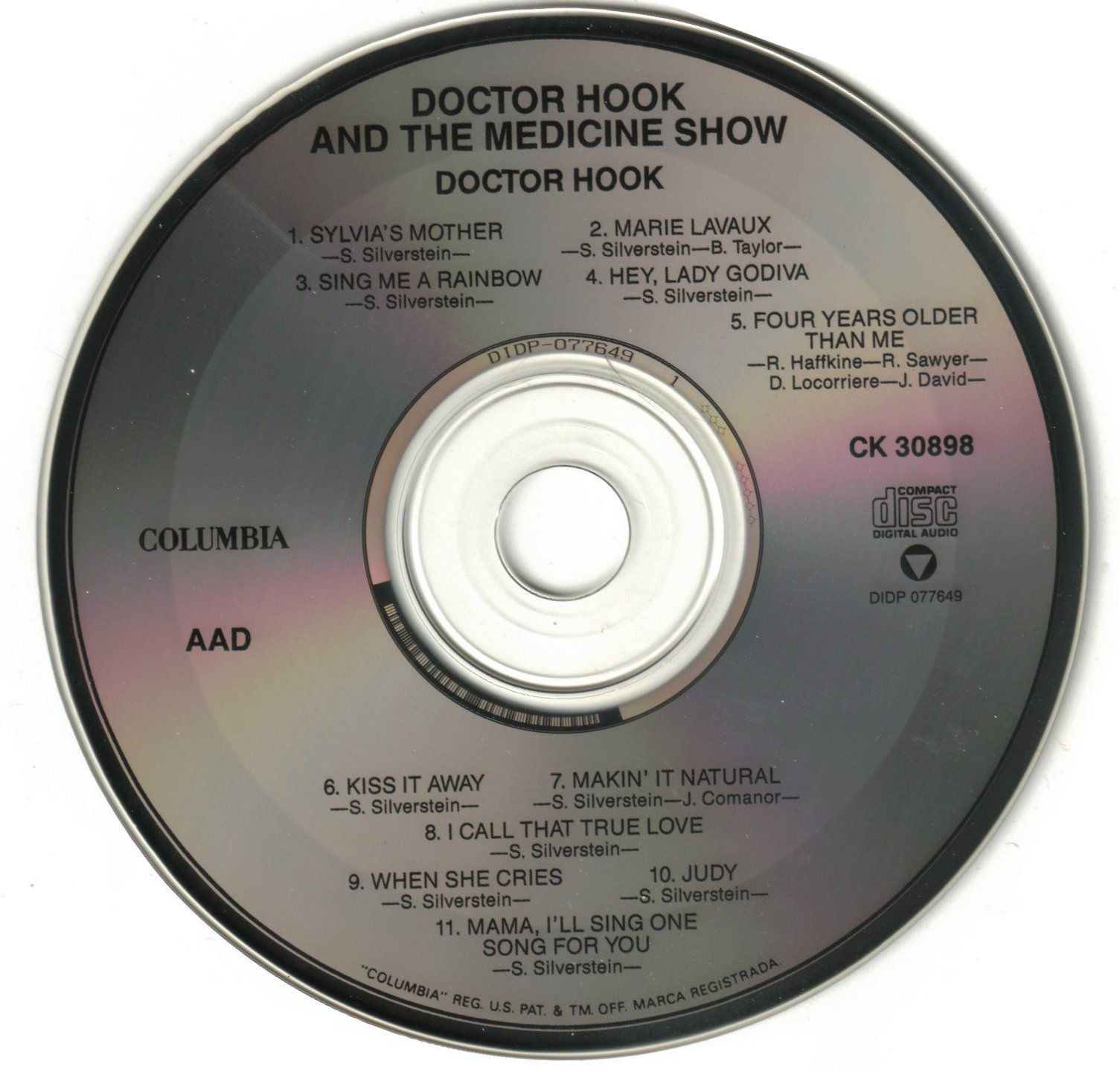 Las Galletas de Maria: Dr. Hook & The Medicine Show - Doctor Hook (1971 US)