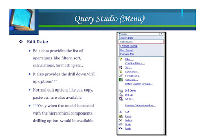 COGNOS QUERY STUDIO PPT ~ interview questions