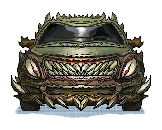 The DOODLES, DESIGNS, and aRT of CHRISTOPHER BURDETT: Monster Car