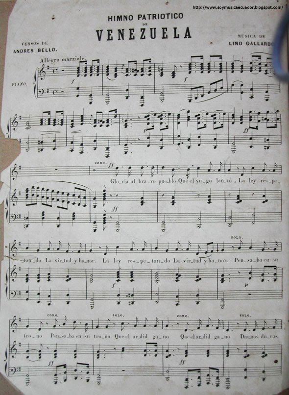 Himno nacional de venezuela - Imagui