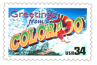 Ponderings over the pond: Stamps of the day: Colorado