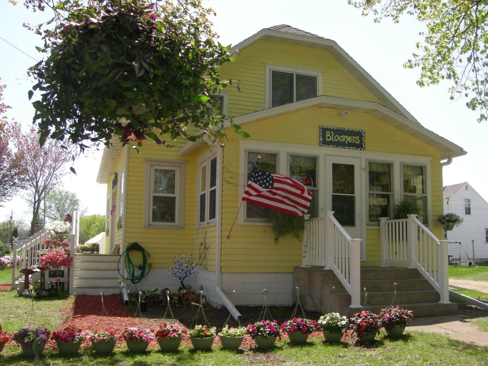 A Legacy of Stitches: A little yellow house in bloom!