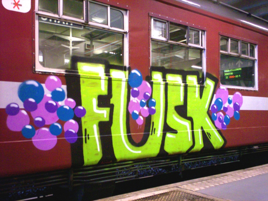 FUSK Art on Train