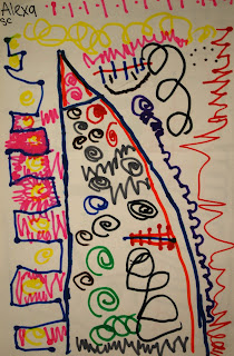 Katie Morris Art: Kindergarten Initial Line Drawings