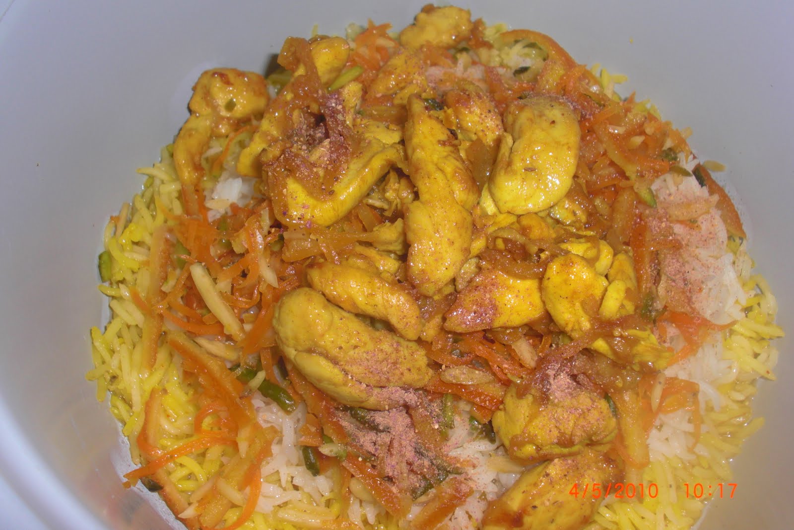 Amy's fusion cuisine: Sweet Rice with Orange Peel -Shirin polow