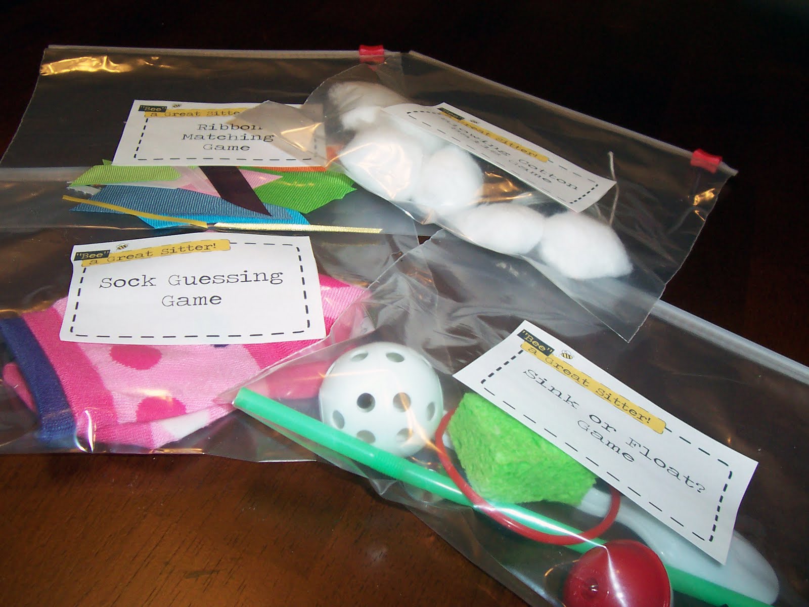 Wendy's Activities: "Bee" a Great Sitter!