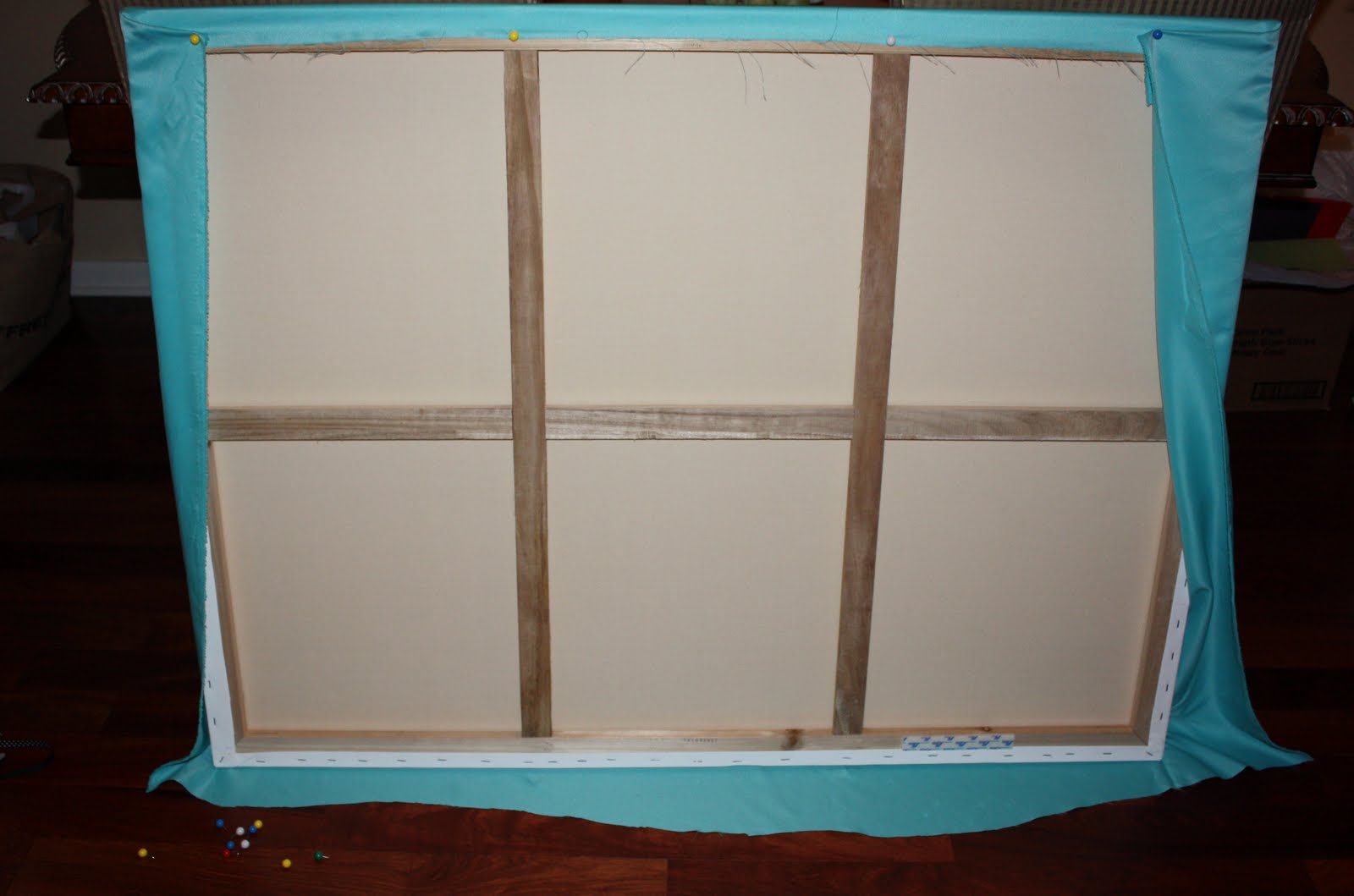 Scrumptious Swirls: Backdrop fabric boards for party tables