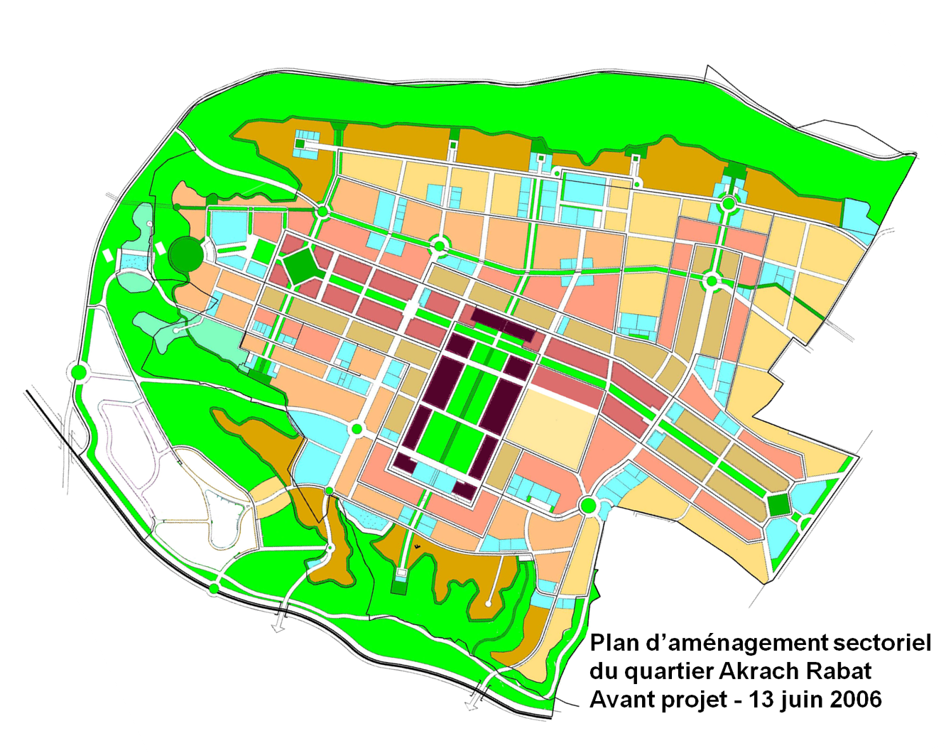Benelkhadir M. architecte: PLAN D'AMENAGEMENT SECTORIEL DU QUARTIER ...