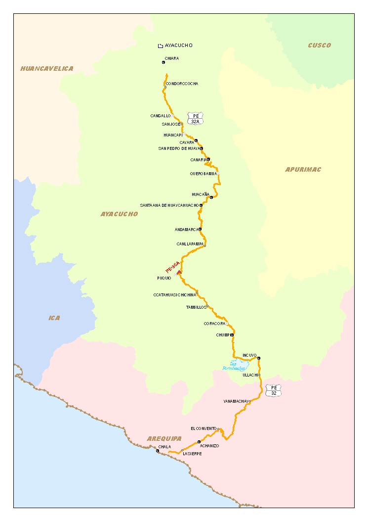 Por las Rutas del Perú: PE - 32 - Transversal