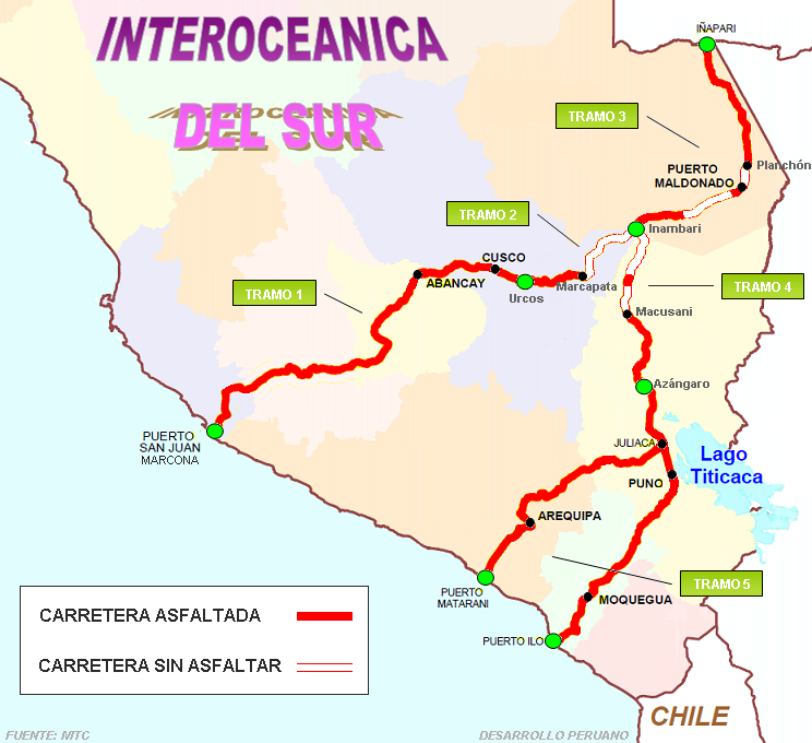 Por las Rutas del Perú: Así va la Interoceánica del Sur