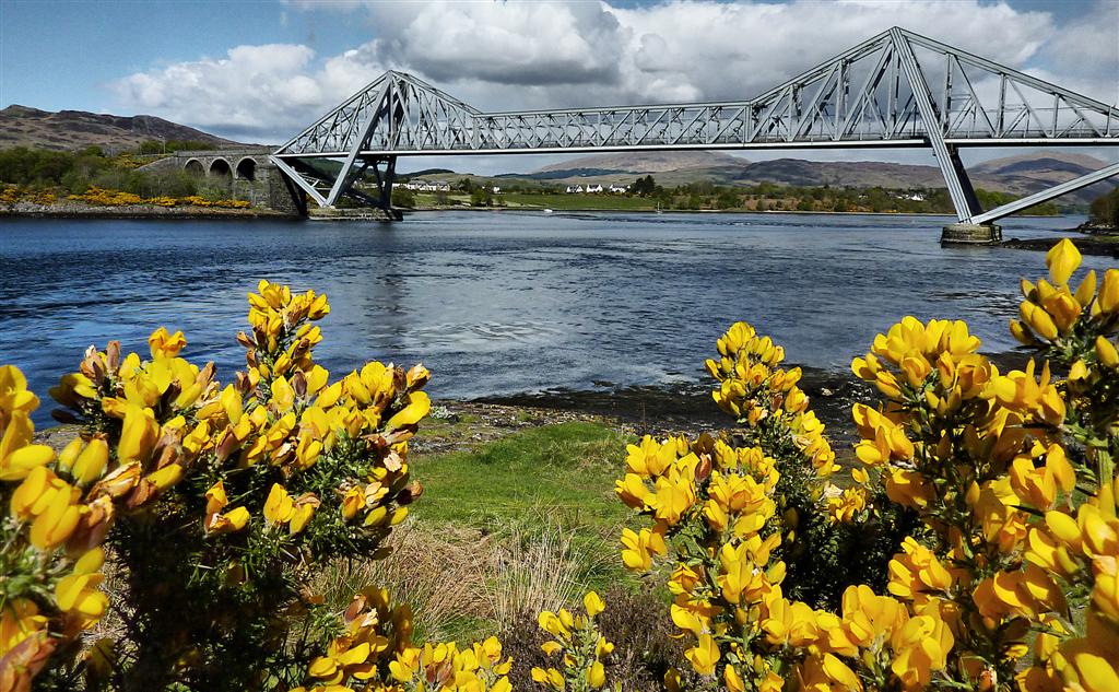 Benderloch, Argyll, Scotland: Spring at Connel Bridge