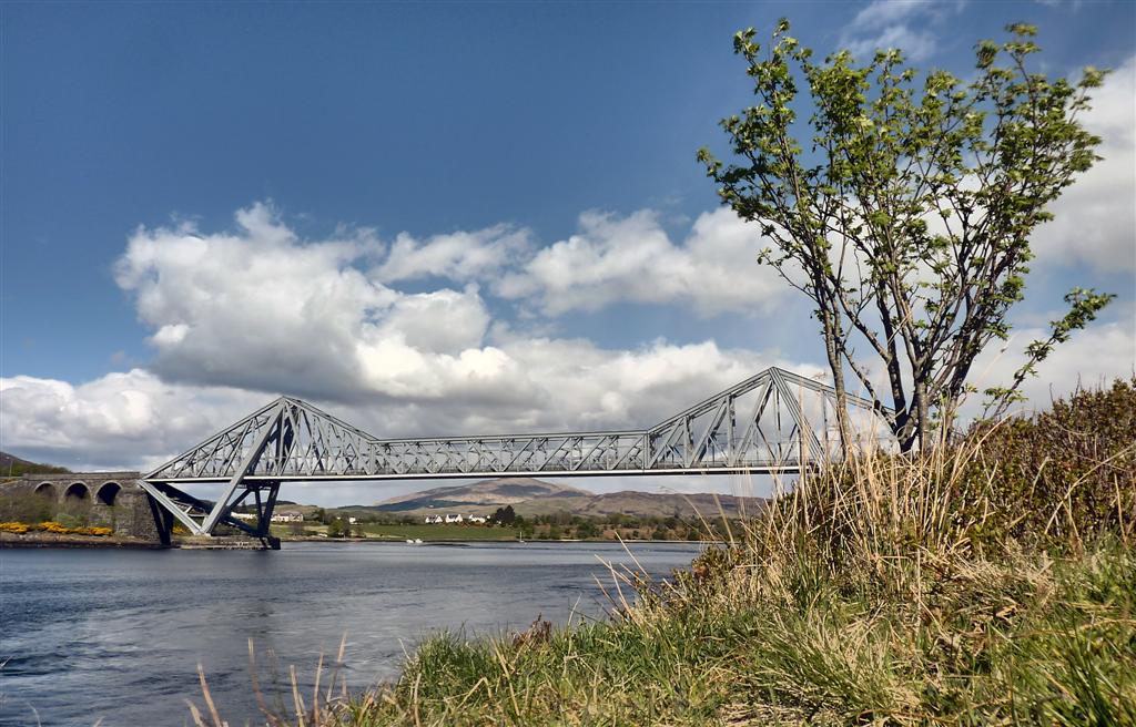 Benderloch, Argyll, Scotland: Spring at Connel Bridge