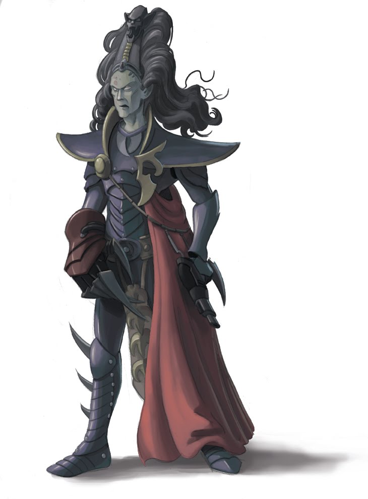 Jeff Porter Illustration: Dark Eldar Characters
